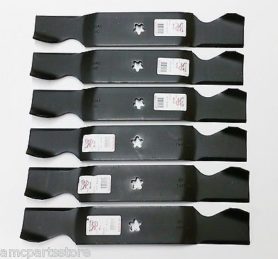 18-1/2″ Set of 6 Blades for Craftsman, Poulan, Husqvarna 187254, 187256 ...