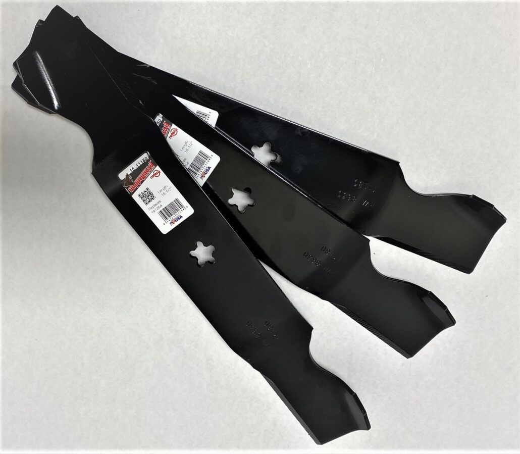 18-1/2″ Set of 3 Blades for Craftsman, Poulan, Husqvarna 187254, 187256 ...